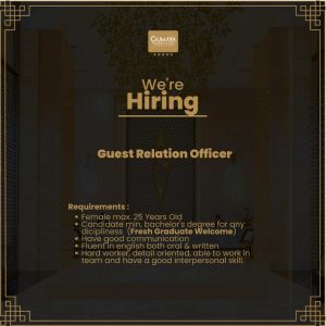 Guest Relation Officer @ Gumaya – SCU