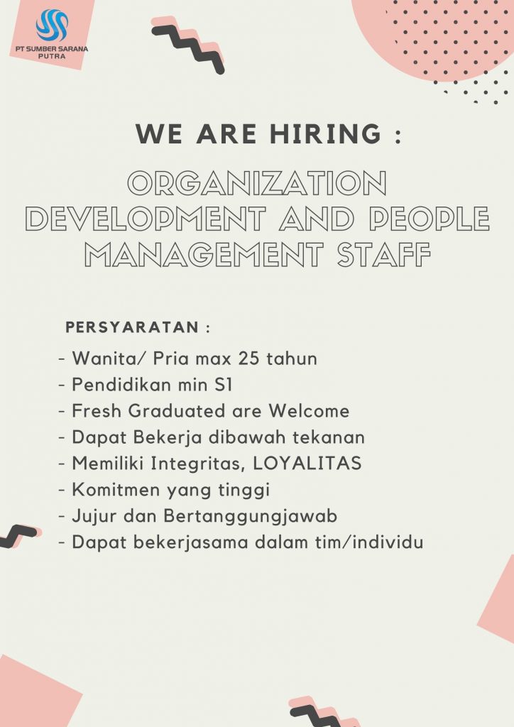 Organization Development And Peiople Management Staff Pt Sumber