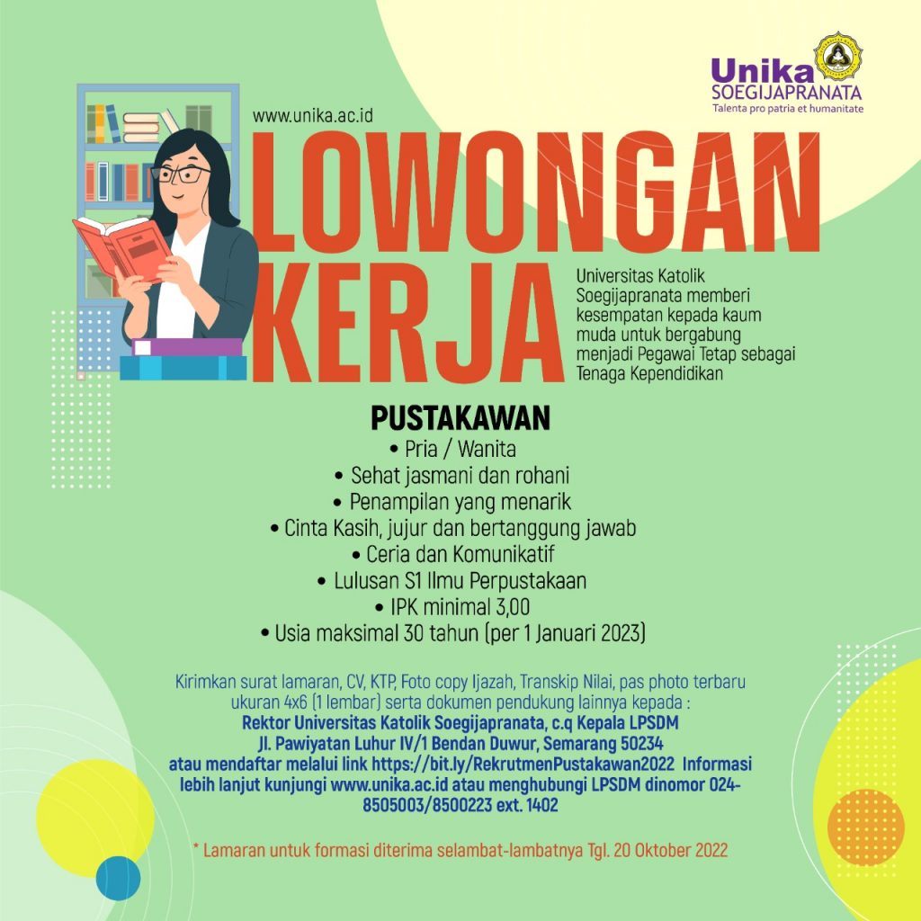 PUSTAKAWAN @UNIKA SOEGIJAPRANATA – SCU