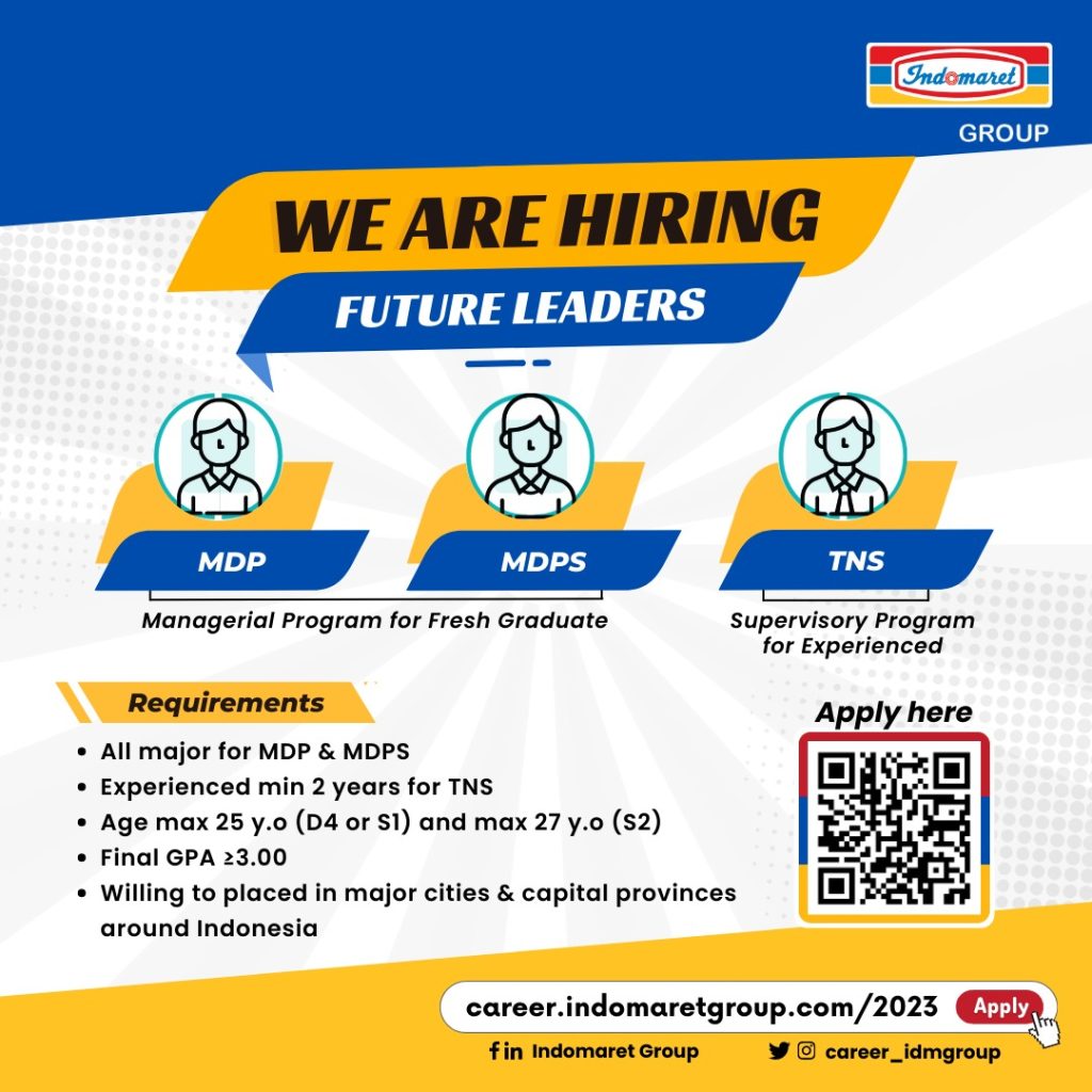 MDP, MDPS & TNS @INDOMARET GROUP – SCU
