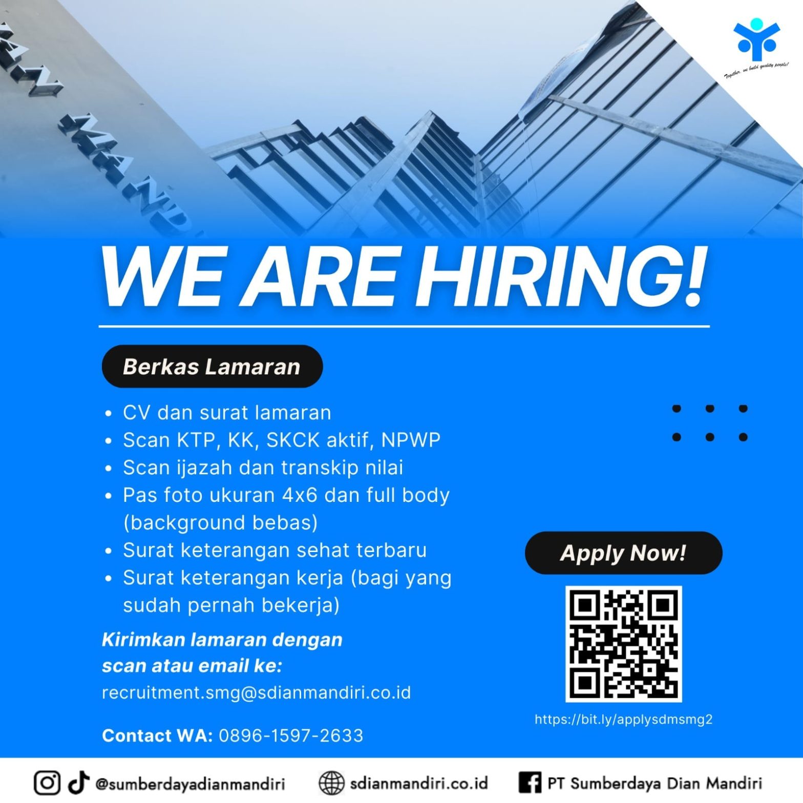 Lowongan Kerja November 2023 – BRI – Frontliner – SCU