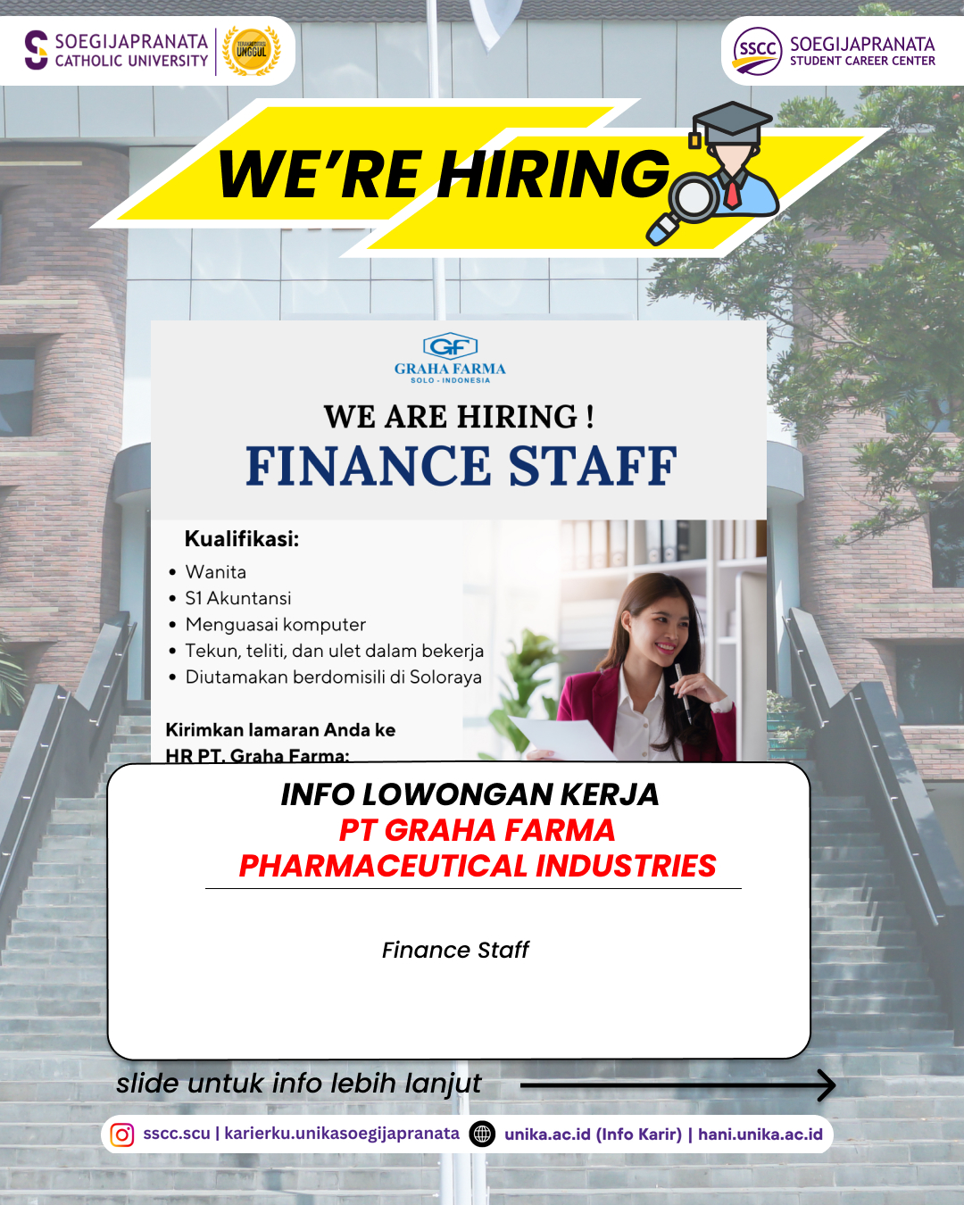 Loker April 2025 – PT Graha Farma Pharmaceutical Industries || Finance ...