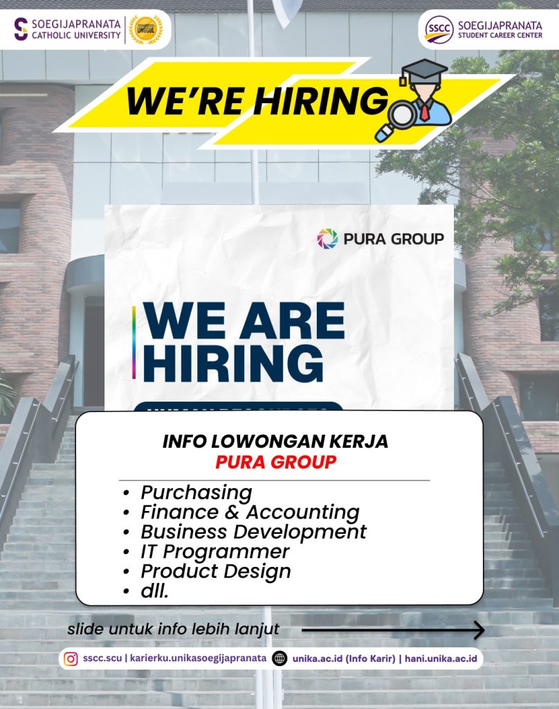Loker November 2025 – Pura Group || Job Vacancy – SCU