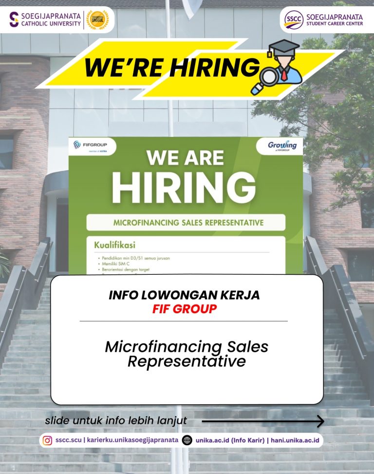 Loker Desember 2025 – FIF Group || Job Vacancy – SCU