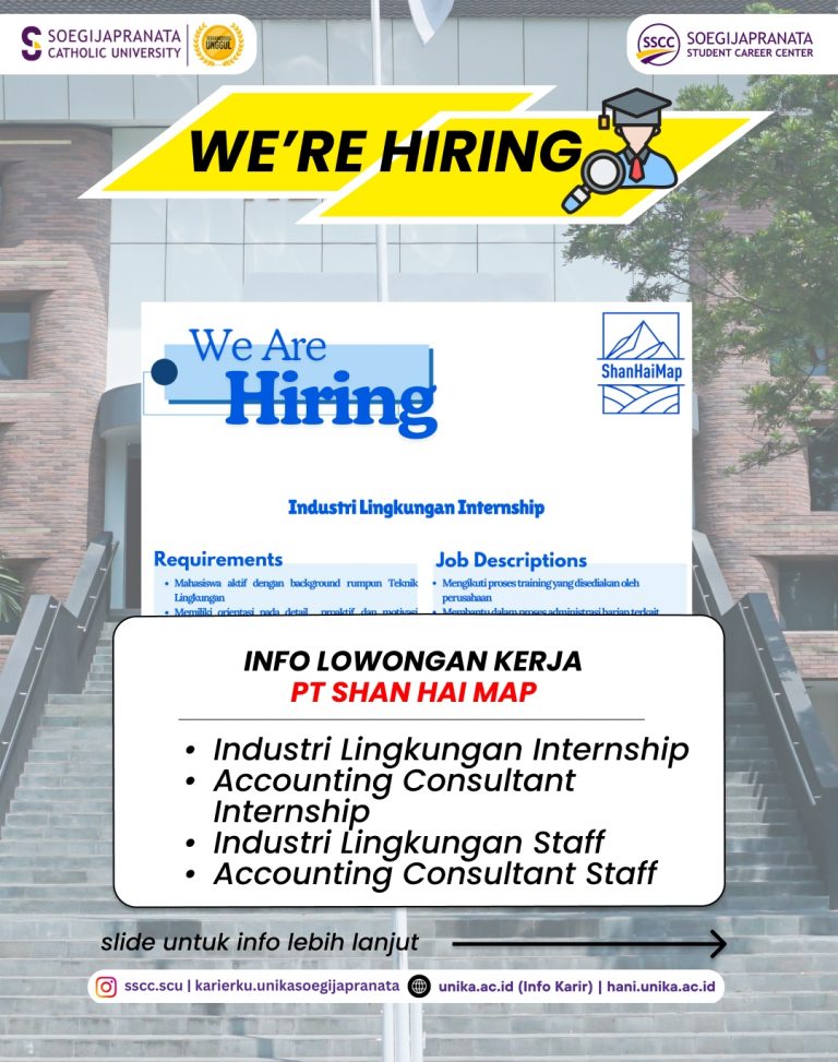 Loker Desember 2025 – PT Shan Hai Map || Job Vacancy – SCU